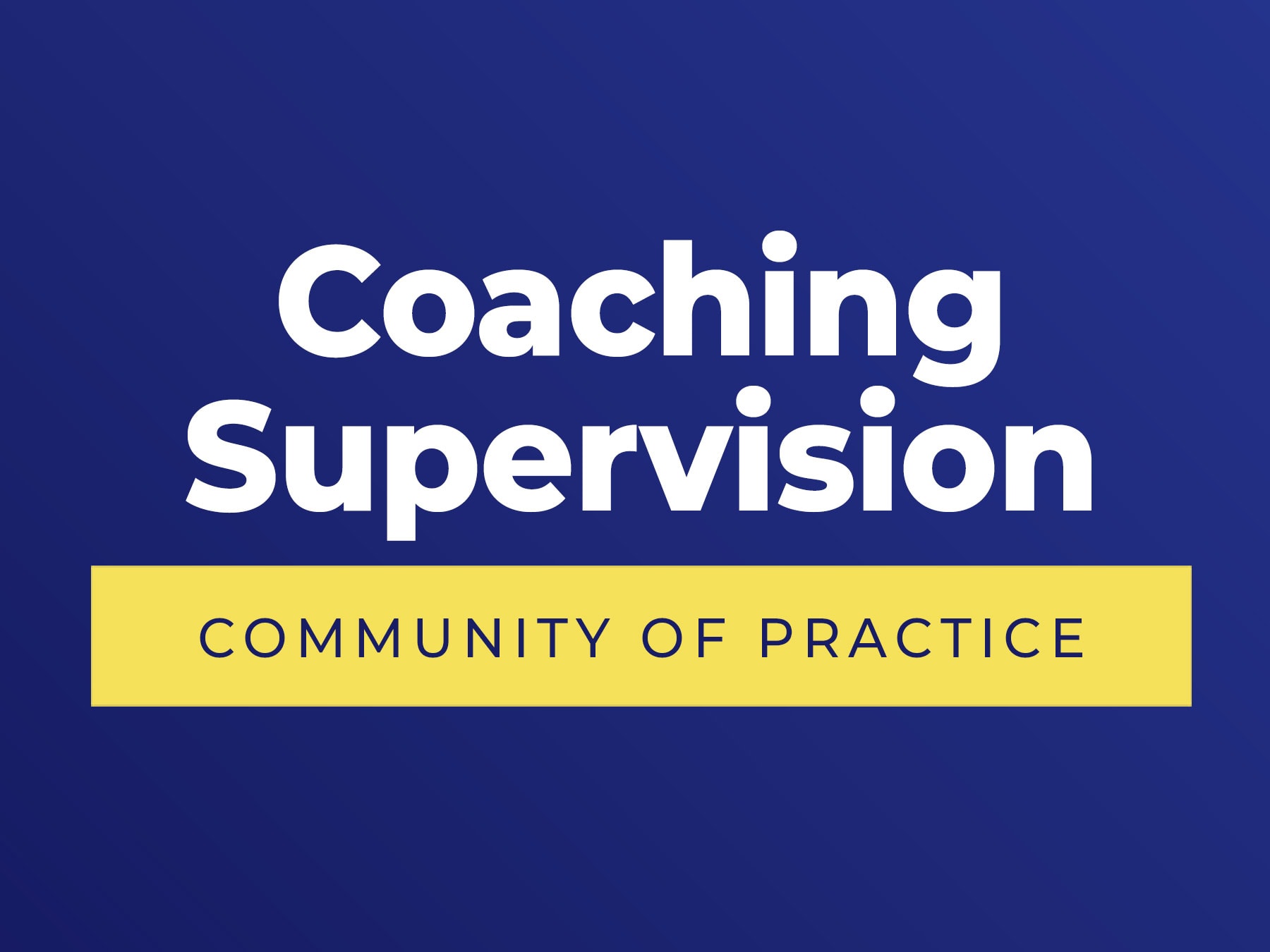 Supervision for Team Coaches – Enhance Your Coaching Practice